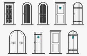 Door Vector Old - Drawing Of House Doors PNG Image | Transparent PNG ...