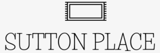 Sutton Place Logo Black - Line Art PNG Image | Transparent PNG Free ...