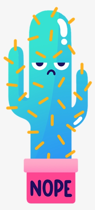 Nope Cactus - Illustration PNG Image | Transparent PNG Free Download on ...