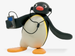 Pingu Sticker - Pingu Listening To Music PNG Image | Transparent PNG ...