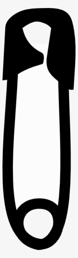 Diaper Pin Black Clip Art - Diaper Pin Clipart Black And White PNG ...