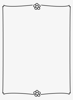 Flower Line Page Border - Parallel PNG Image | Transparent PNG Free ...