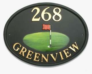 Golf Flag House Sign - Circle PNG Image | Transparent PNG Free Download ...