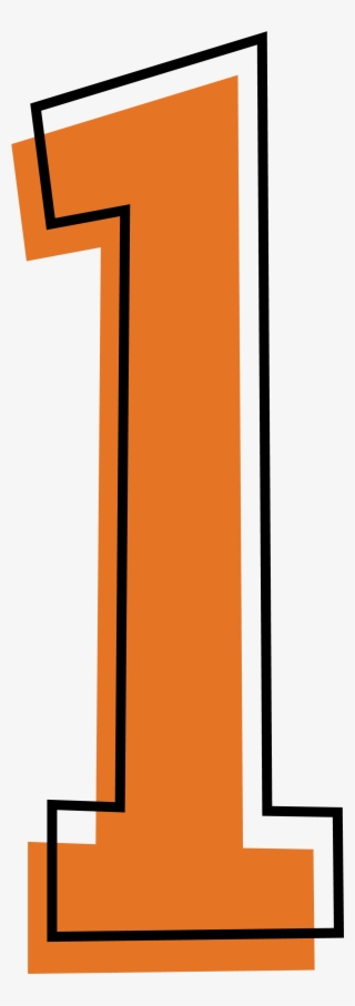 Number 1 Typography Design PNG Image | Transparent PNG Free Download on ...