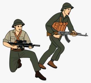 Cartoon Soldiers In Battle PNG Image | Transparent PNG Free Download on ...