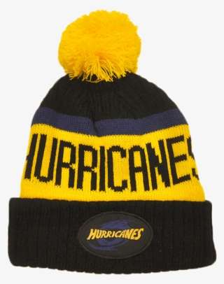 Hurricanes Super Rugby Pom Pom Beanie - Hurricanes PNG Image ...