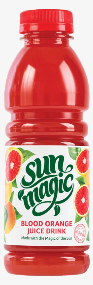 Sunmagic 500ml Blood Orange Juice Drink - Plastic Bottle PNG Image ...