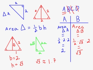 The Area Of An Isosceles - Triangle PNG Image | Transparent PNG Free ...