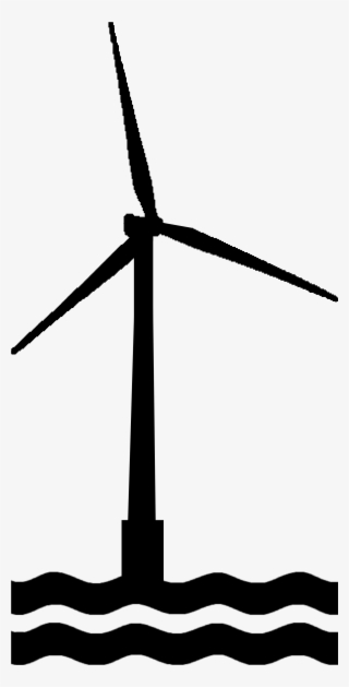 Marine Offshore Wind Turbine Icon - Windmill PNG Image | Transparent ...