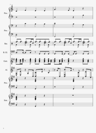 Lg-22859143 Sheet Music 2 Of 11 Pages - Sheet Music PNG Image ...
