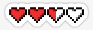 Heart Hearts Minecraft Corazon Corazones Vida Life - Pixel Sticker Png ...