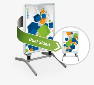 Sidewalk Sign With Stand Includes 2 Custom Posters - Graphic Design PNG ...