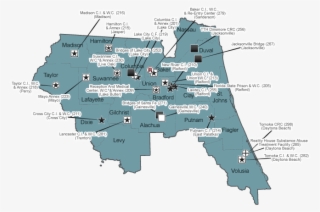 Map Of Region 2 Correctional Facilities - Atlas PNG Image | Transparent ...