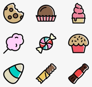 Linear Sweet And Candy Elements - Candy Icons PNG Image | Transparent ...