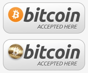 Bitcoin Accepted Here Button Transparent - We Now Accept Bitcoin PNG ...