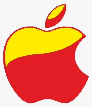 Apple Logo Red And Yellow By Victormtavarez On Deviantart - Red And ...