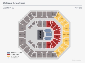 Seating Chart View Seating Chart - Colonial Life Arena Seating For Jeff ...