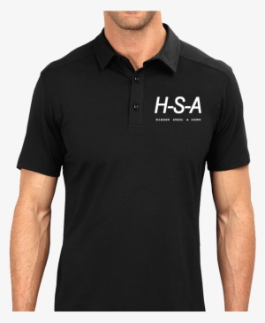 Hsa Brand Logo Polo Black - Polo T Shirt Black PNG Image | Transparent ...