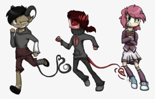 Three Cool Kids Run - Cartoon PNG Image | Transparent PNG Free Download ...