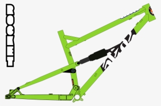 Rocket Diagram Green - Bicycle Frame PNG Image | Transparent PNG Free ...