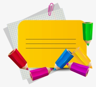 Svg Stock Colored New Imagenesanimadas Co Crayons Ecole - Paper PNG ...