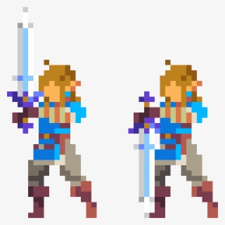 Botw Link - Botw Link Pixel Art PNG Image | Transparent PNG Free ...