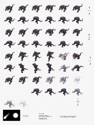 Monster Sprite Sheet Png PNG Image | Transparent PNG Free Download on ...