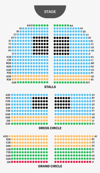 Murat Theatre Seating Map | Elcho Table
