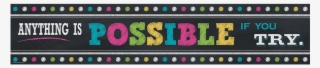Chalkboard Brights Anything Is Possible Banner - Parallel PNG Image ...