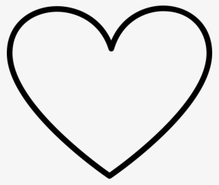 Heart Outlined Shape Comments - Love Heart Outline Transparent PNG ...