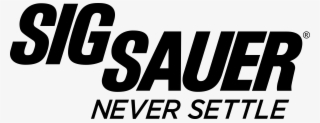 Sig Sauer Never Settle Logo PNG Image | Transparent PNG Free Download ...