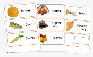 'thanksgiving' Themed Word Cards - Diagram PNG Image | Transparent PNG ...