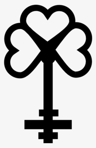 Key With Three Hearts Free Vector Icon Designed By - Cross PNG Image ...