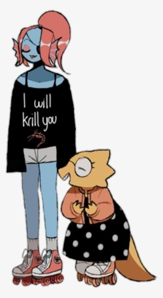 Otp Of Undertale - Undyne X Alphys Cute PNG Image | Transparent PNG ...