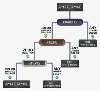 How To Test Amphetamine - Colour Spot Tests Drug Flow Chart PNG Image ...
