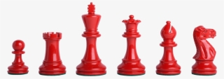 The Grandmaster Regal Series Chess Pieces - Red Chess Pieces Png PNG ...
