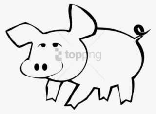 Free Png Outlines Of A Pig Png Image With Transparent - Pig Cartoon ...