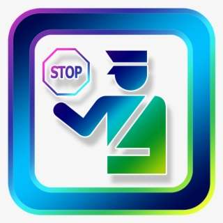 Icon, Stop, Cop, Id, Id Card Control, Entry, Customs - Customs Icon PNG ...
