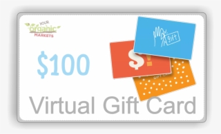 Picture Of $100 Virtual Gift Card - Graphic Design PNG Image ...