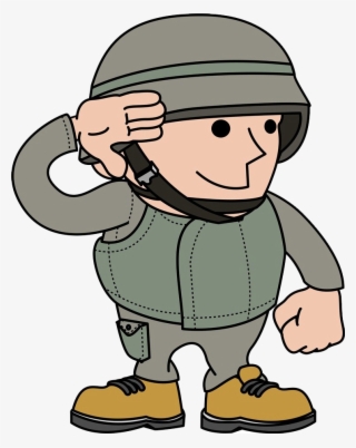 Saluting Soldier Silhouette Vector - Stick Man Saluting PNG Image ...