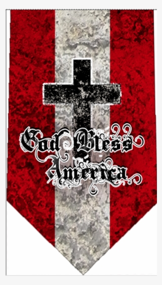 God Bless America Glossy Poly Satin Necktie - Cross PNG Image ...