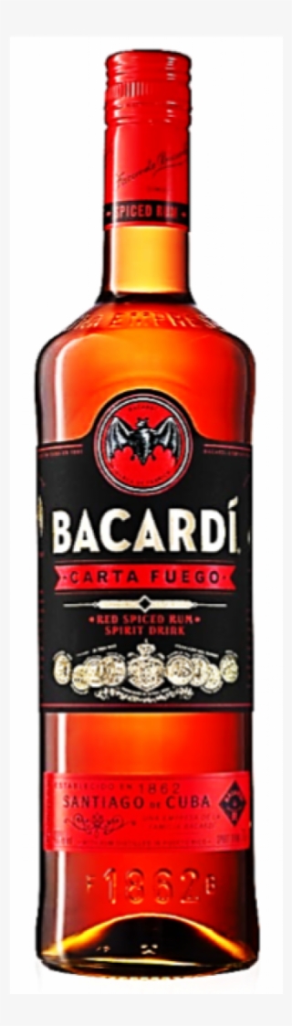 Bacardi Carta Fuego Rum 70cl - Bacardi Red Spiced Rum PNG Image ...