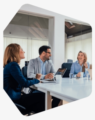 Three People Around The Table - Conference Room Table PNG Image ...