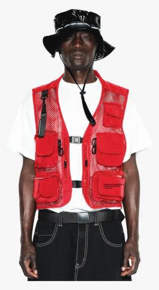Multipoint Tactical Vest -red / Black - Tactical Vest Streetwear PNG ...