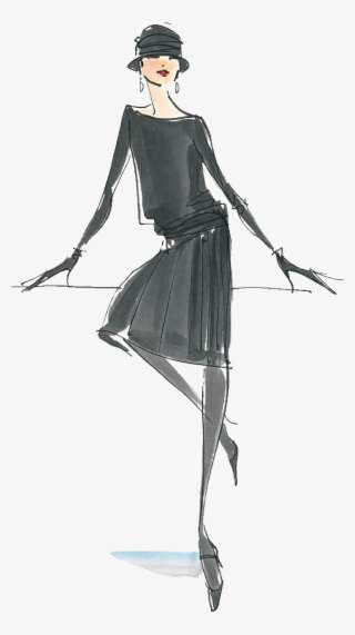 Fashion Illustration Drawing Design Chanel Women - Coco Chanel Fashion ...