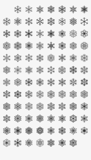 Faux Snow Dingbat Font Specimen - Snowflake Snow Tattoo PNG Image ...