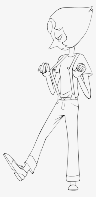 Steven Universe Perla Lineart By Xxatrozxx - Line Art PNG Image ...