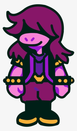 Creationanother Non-pixelated Character Sprite - Susie Deltarune PNG ...