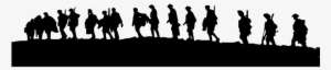 Soldier Vector Army Parade - Silhouette Of Soldiers Walking PNG Image ...