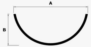 Britannia Plain Half Round Profile - Half Circle Line Png PNG Image ...